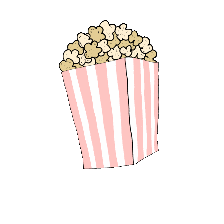 Movie Night Popcorn Sticker for iOS & Android | GIPHY