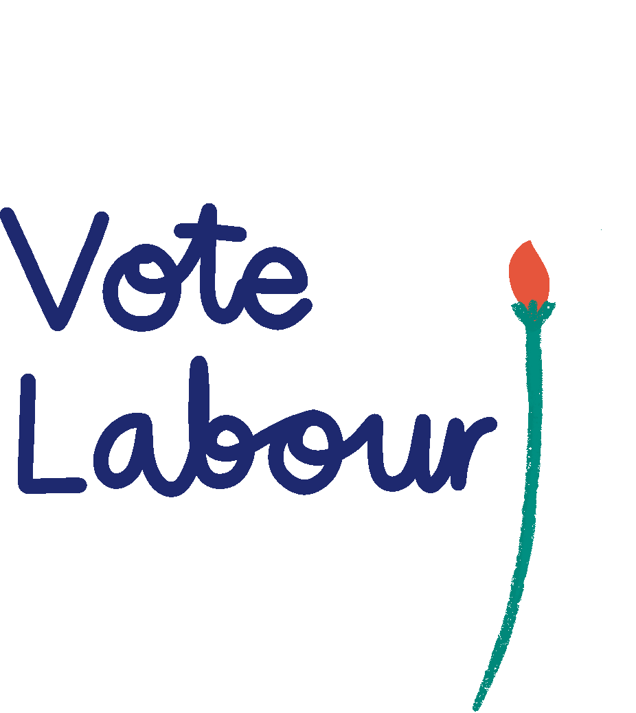 Vote Labour Sticker by Bett Norris for iOS & Android | GIPHY