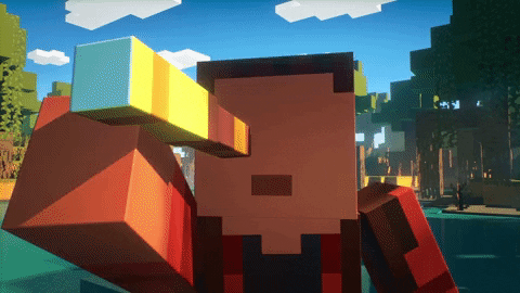 A New Friend by Minecraft | GIPHY