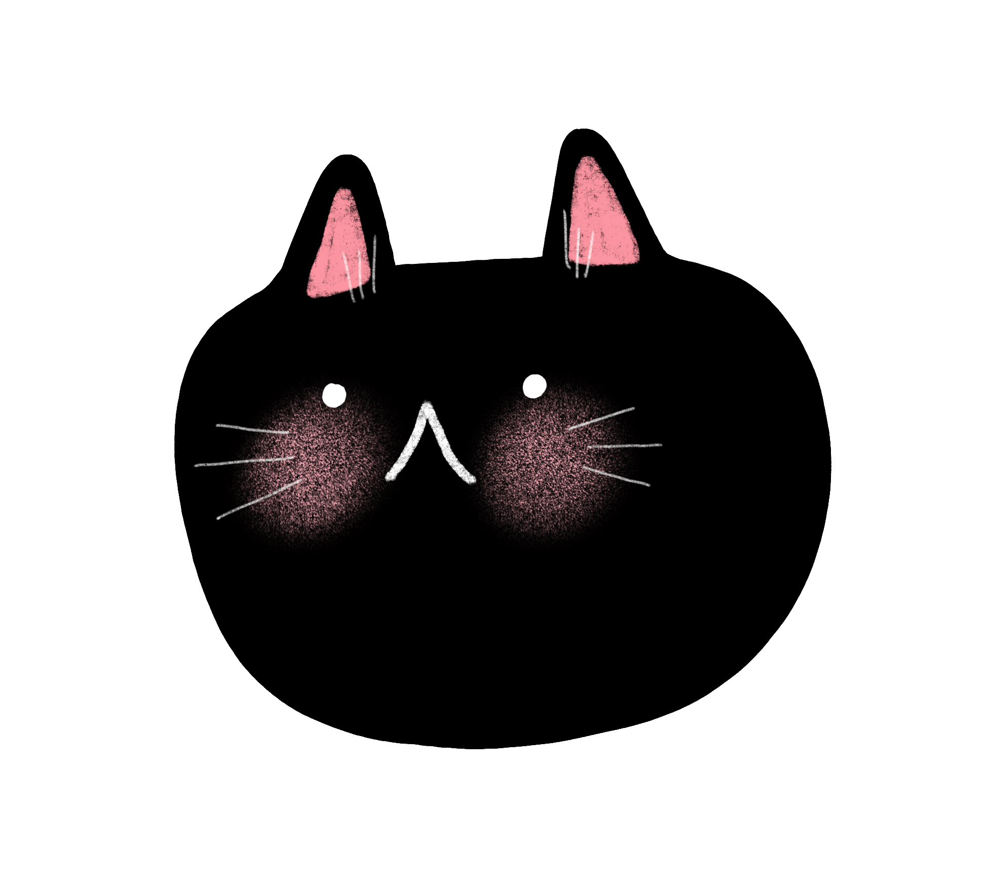 Black Cat Ugh Sticker by ALXNDRA for iOS & Android | GIPHY