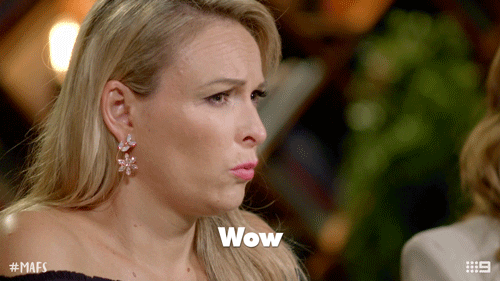 Dinner Party Wow GIF by Married At First Sight Australia - Find & Share ...