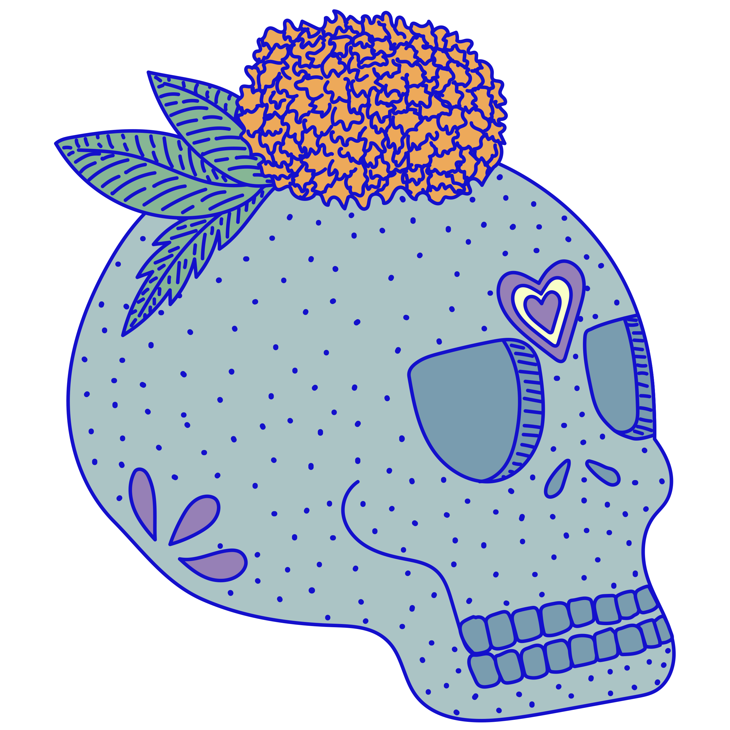 Day Of The Dead Halloween Sticker for iOS & Android | GIPHY