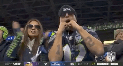 Seattle Seahawks Fans GIFs - Get the best GIF on GIPHY
