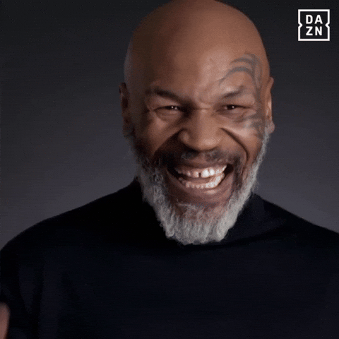 Mike Tyson Lol GIF by DAZN North America - Find & Share on GIPHY