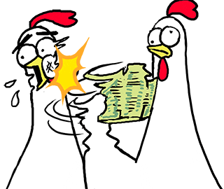 money, chicken, slap, chicken bro – GIF