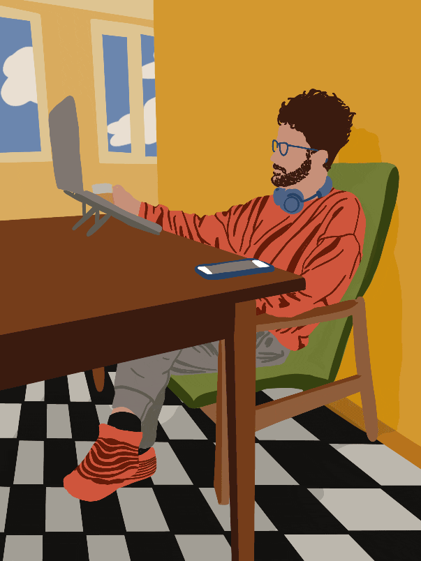 Chilling Drinking Coffee GIF by NickiP - Find & Share on GIPHY