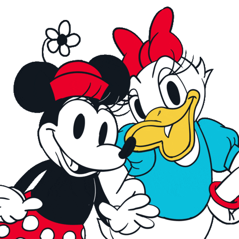 Mickey And Minnie Hug