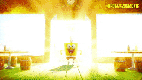 Happy Spongebob Squarepants GIF by The SpongeBob Movie: Sponge On The ...