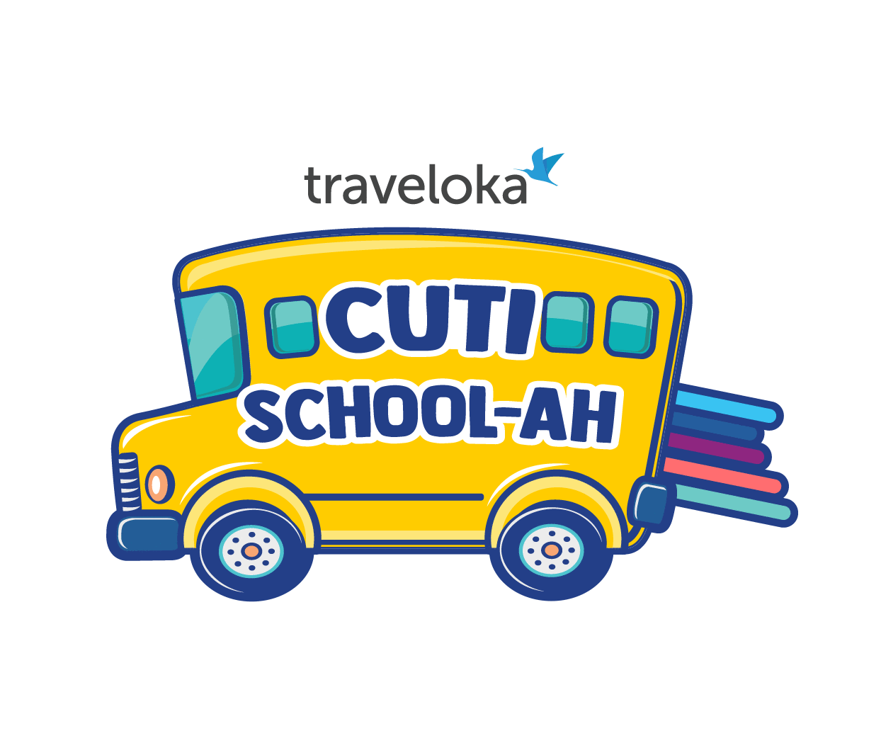 School Bus Sticker by Traveloka for iOS & Android | GIPHY