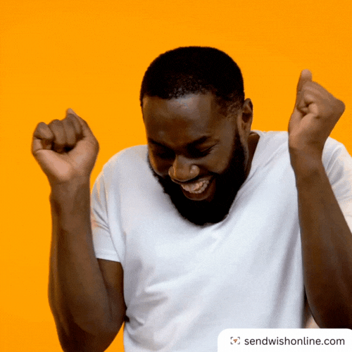 Super Happy Reaction Gif