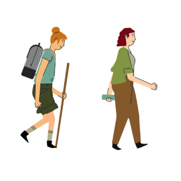 Walking Walk Sticker by Tourism Vancouver Island for iOS & Android | GIPHY
