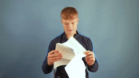Reading Newspaper Gif
