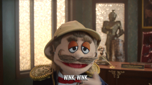 Comedy Central Wink GIF by Crank Yankers - Find & Share on GIPHY