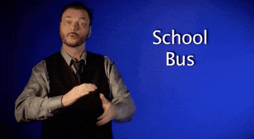Sign Language For School Bus