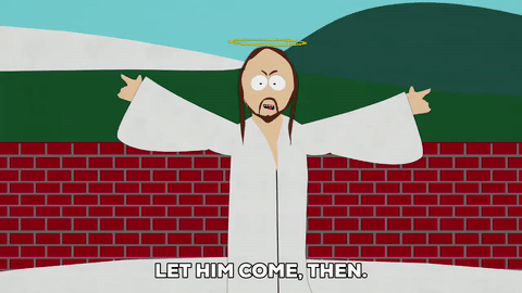 Angry Jesus GIF by South Park - Find & Share on GIPHY