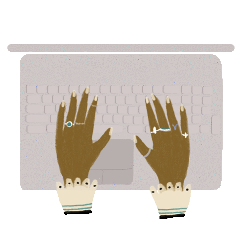 Girl Work Hard Sticker by Cattini for iOS & Android | GIPHY