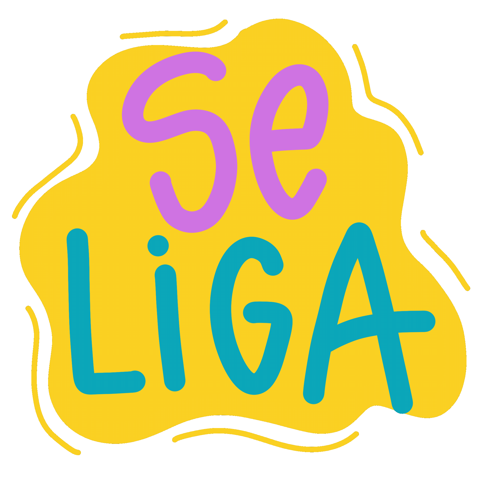 Post Se Liga Sticker by Rabisco de Letras for iOS & Android | GIPHY