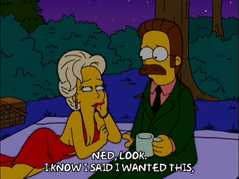 Woman-on-picnic-with-flanders GIFs - Get the best GIF on GIPHY