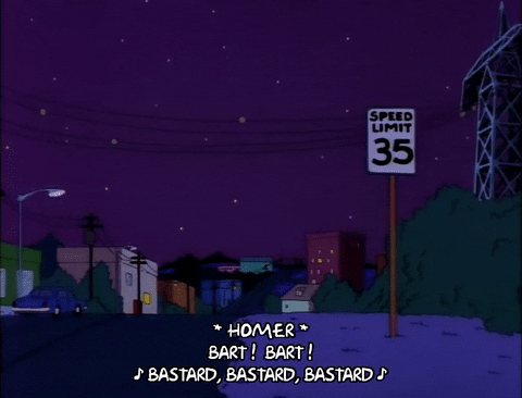The Simpsons Car Driving Off In The Distance GIFs - Get the best GIF on ...