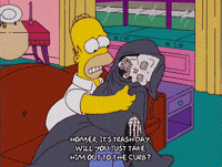 Spongebob Taking Out The Trash At Night Gif