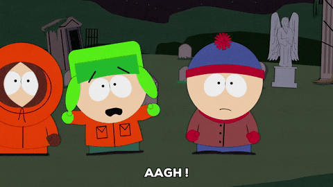 Scared Eric Cartman GIF by South Park - Find & Share on GIPHY