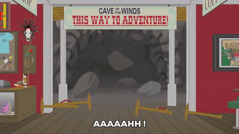 Cave Falling GIF by South Park - Find & Share on GIPHY