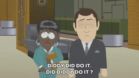 Talking P Diddy GIF by South Park - Find & Share on GIPHY