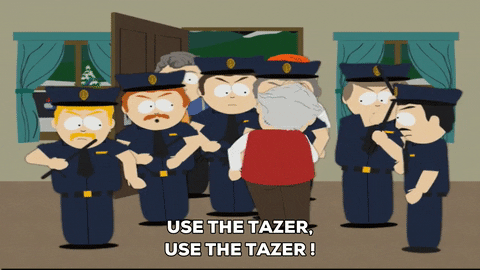 Police Tazer GIF by South Park - Find & Share on GIPHY