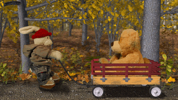 Bear Bunny GIF by Zackary Rabbit - Find & Share on GIPHY