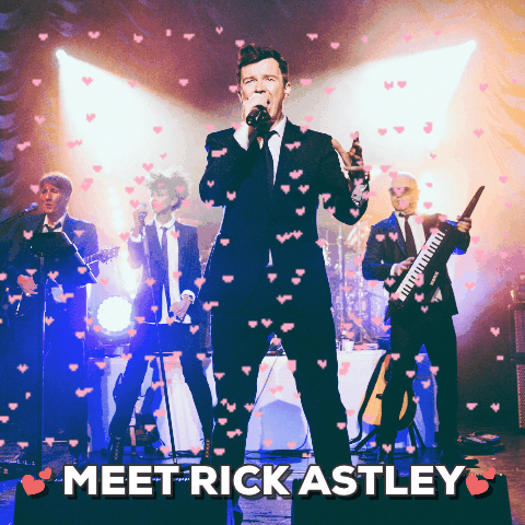Rick Astley GIF by Webster Hall - Find & Share on GIPHY