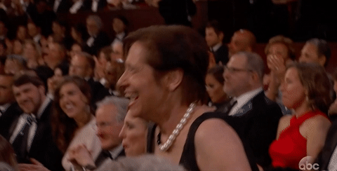 Oscars 2017 Cheering GIF by The Academy Awards - Find & Share on GIPHY