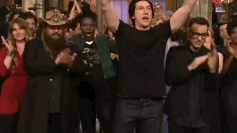 Excited Adam Driver GIF by Saturday Night Live - Find & Share on GIPHY