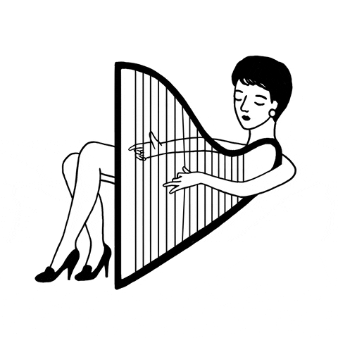 Harp GIF by Laurène Boglio - Find & Share on GIPHY