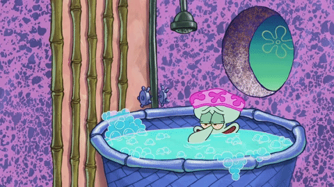 Squidward Screaming In The Bathtub