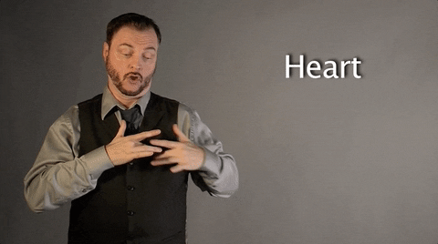 Sign Language Heart GIF by Sign with Robert - Find & Share on GIPHY