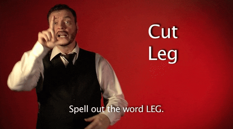 Cut-leg GIFs - Get the best GIF on GIPHY
