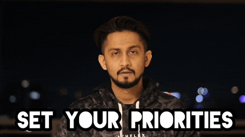 Priorities GIF by Digital Pratik - Find & Share on GIPHY