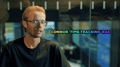 Connor Time Tracking GIF by PipeWolf Media - Find & Share on GIPHY