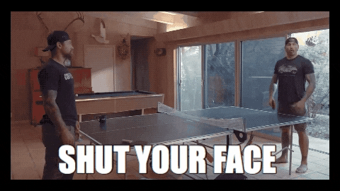 Shut Your Face Gif