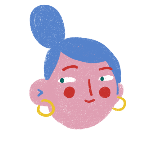 Girl Face Sticker by caridibuja for iOS & Android | GIPHY