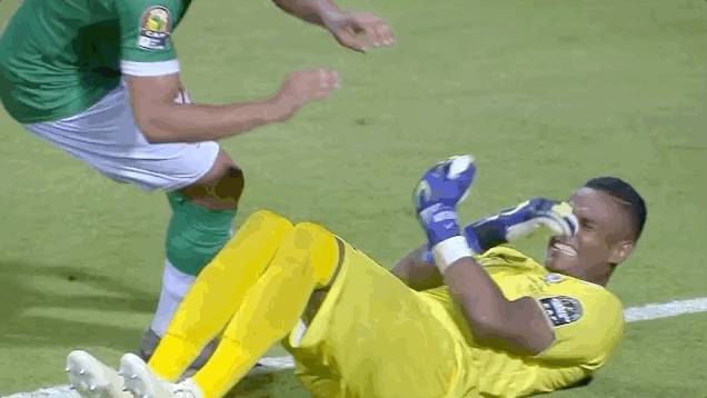 Laugh Goalkeeper GIF by CAF - Find & Share on GIPHY