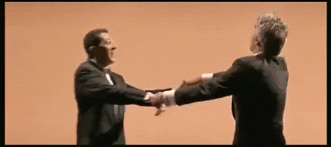 Two Men Holding Hands Gif