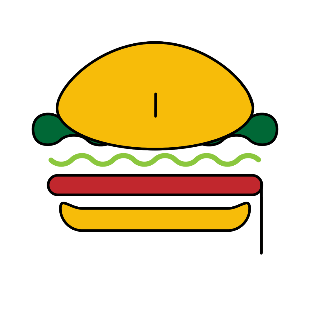 Burger Sticker by Delish for iOS & Android | GIPHY