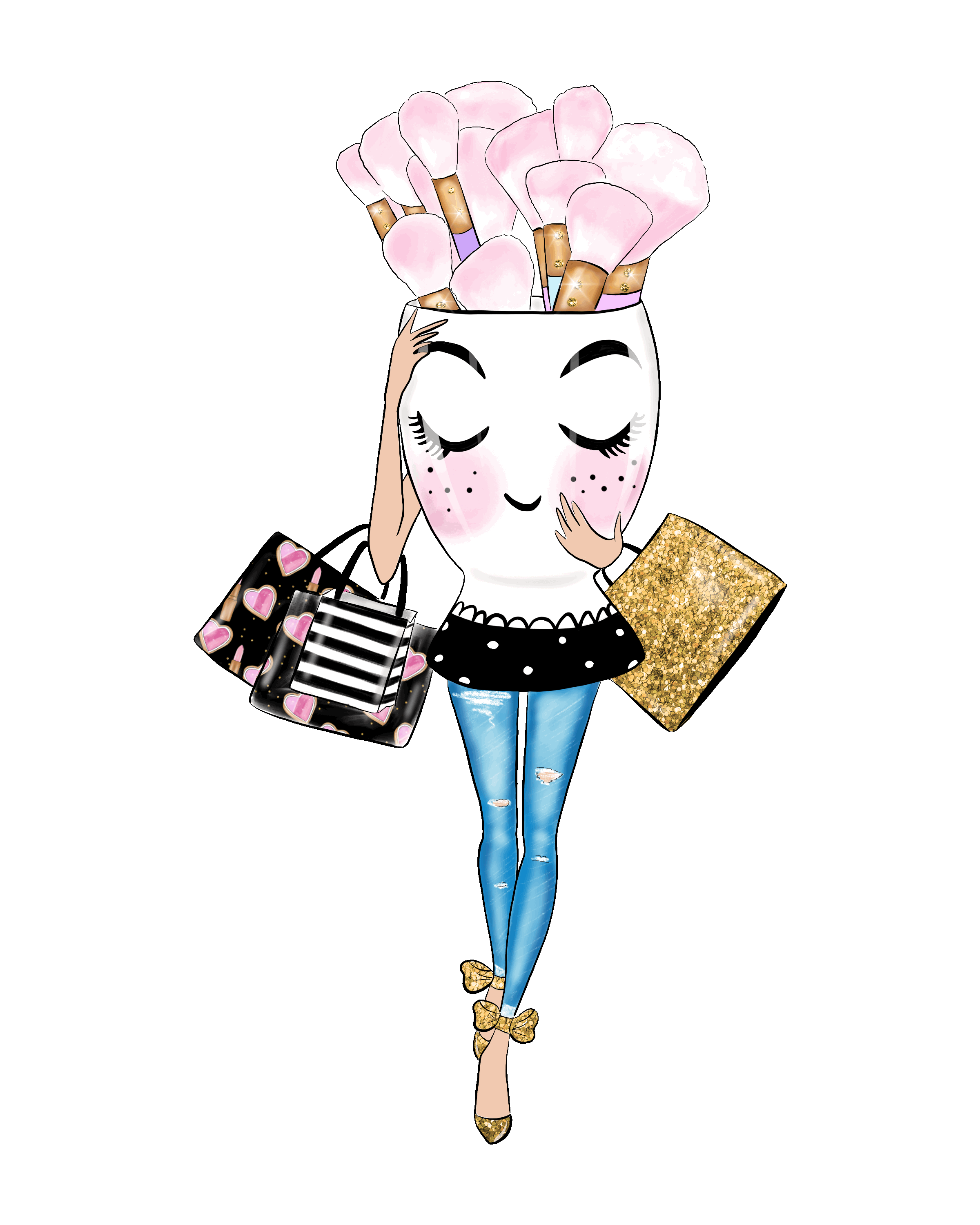 Pink Makeup Sticker for iOS & Android | GIPHY