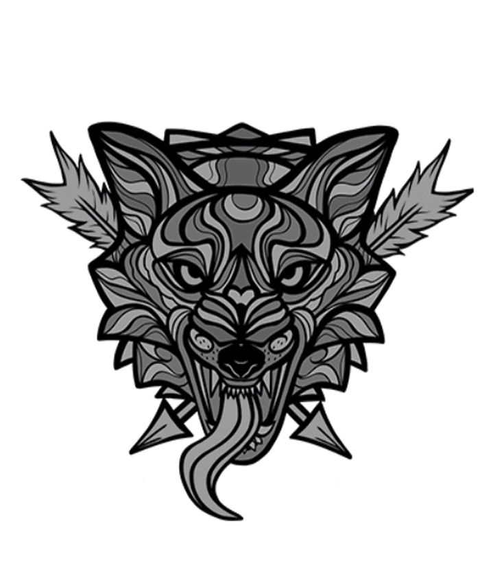 Wolf Knockdown Festival Sticker by Zarif for iOS & Android | GIPHY