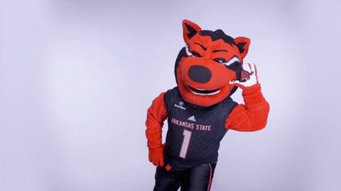 Red Wolves Listening GIF by Arkansas State University - Find & Share on ...