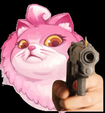Cat With Gun Gif