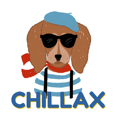 Dog Calm Down Sticker by Dita W. Yolashasanti for iOS & Android | GIPHY