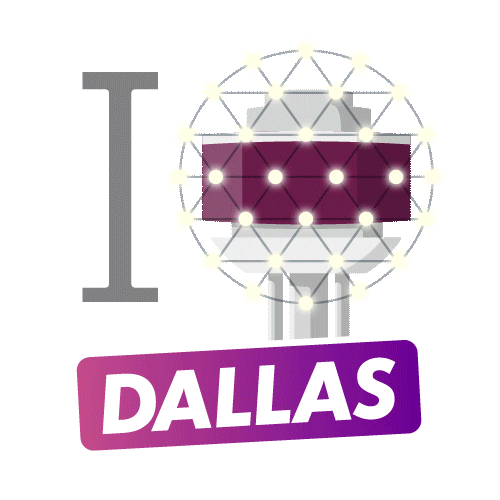 Ball Dallas Sticker by Reunion Tower for iOS & Android | GIPHY