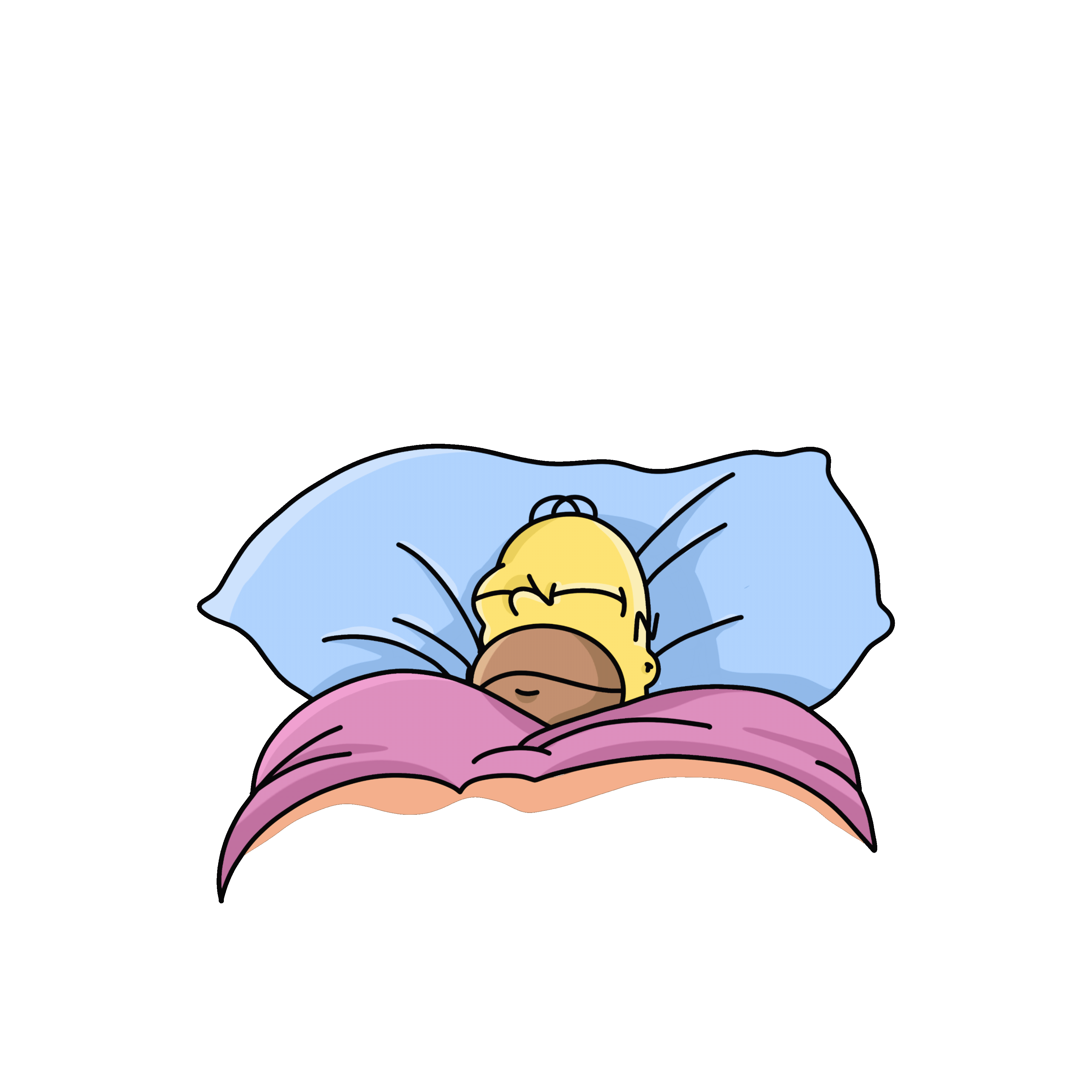 Tired Homer Simpson Sticker for iOS & Android | GIPHY